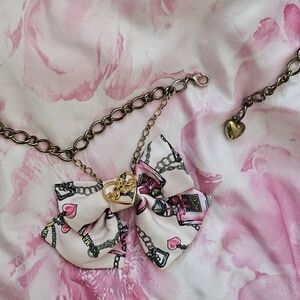 ma*rs | Accessories | Mars Rare Agejo Gyaru Gold Chain Belt With Pink ...